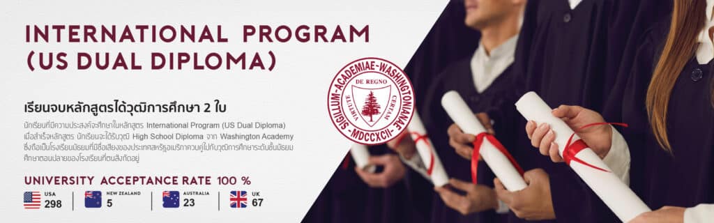 US Dual Diploma - ประกาศนียบัตรระดับมัธยมปลายสองใบพร้อมกัน
